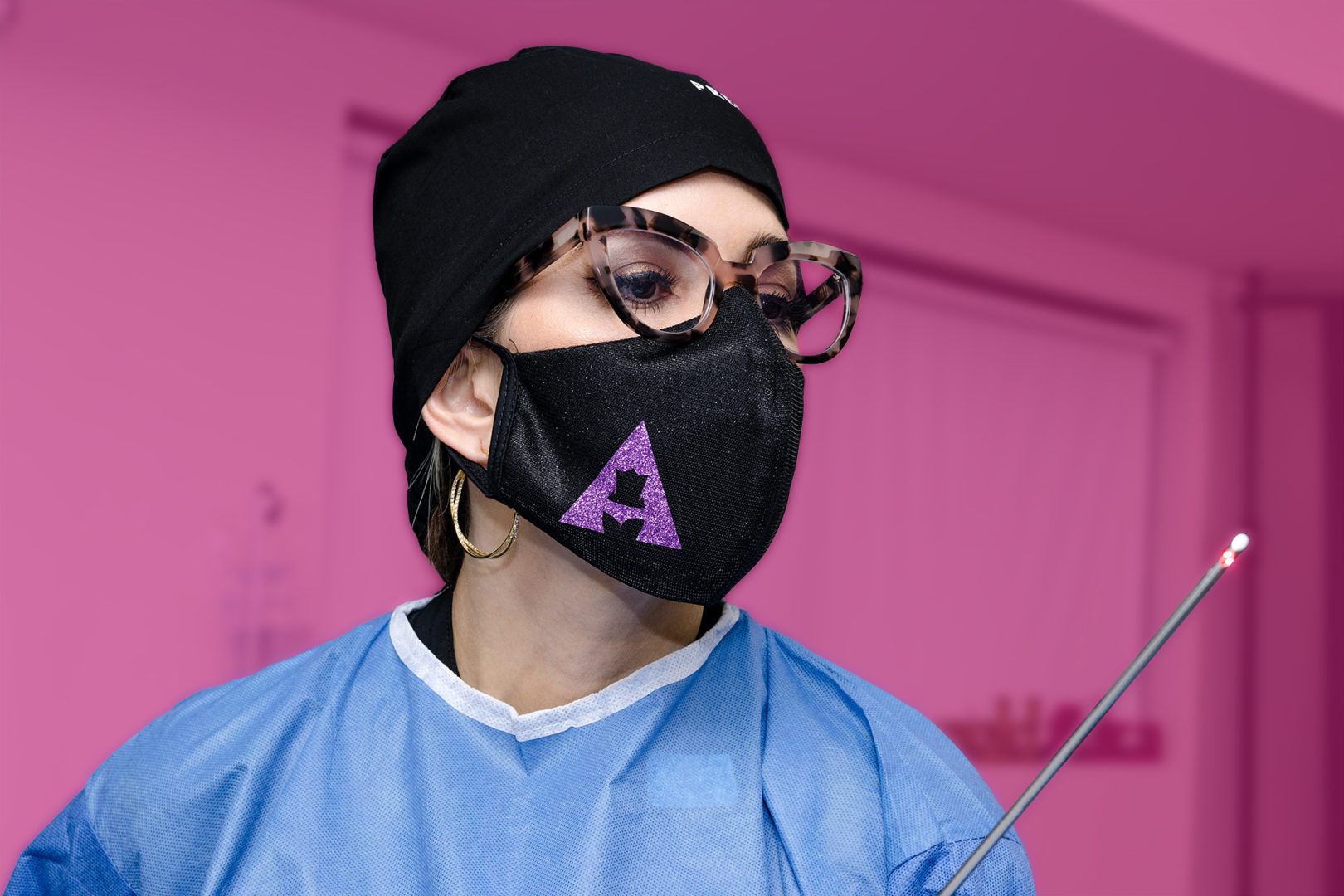 Custom Surgical Hat & Mask - Avellanet Surgical Aesthetics